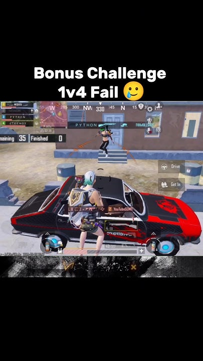 1v4 Fail 🥲 || Wait For @python__gamer || #bgmi #pubg - YouTube