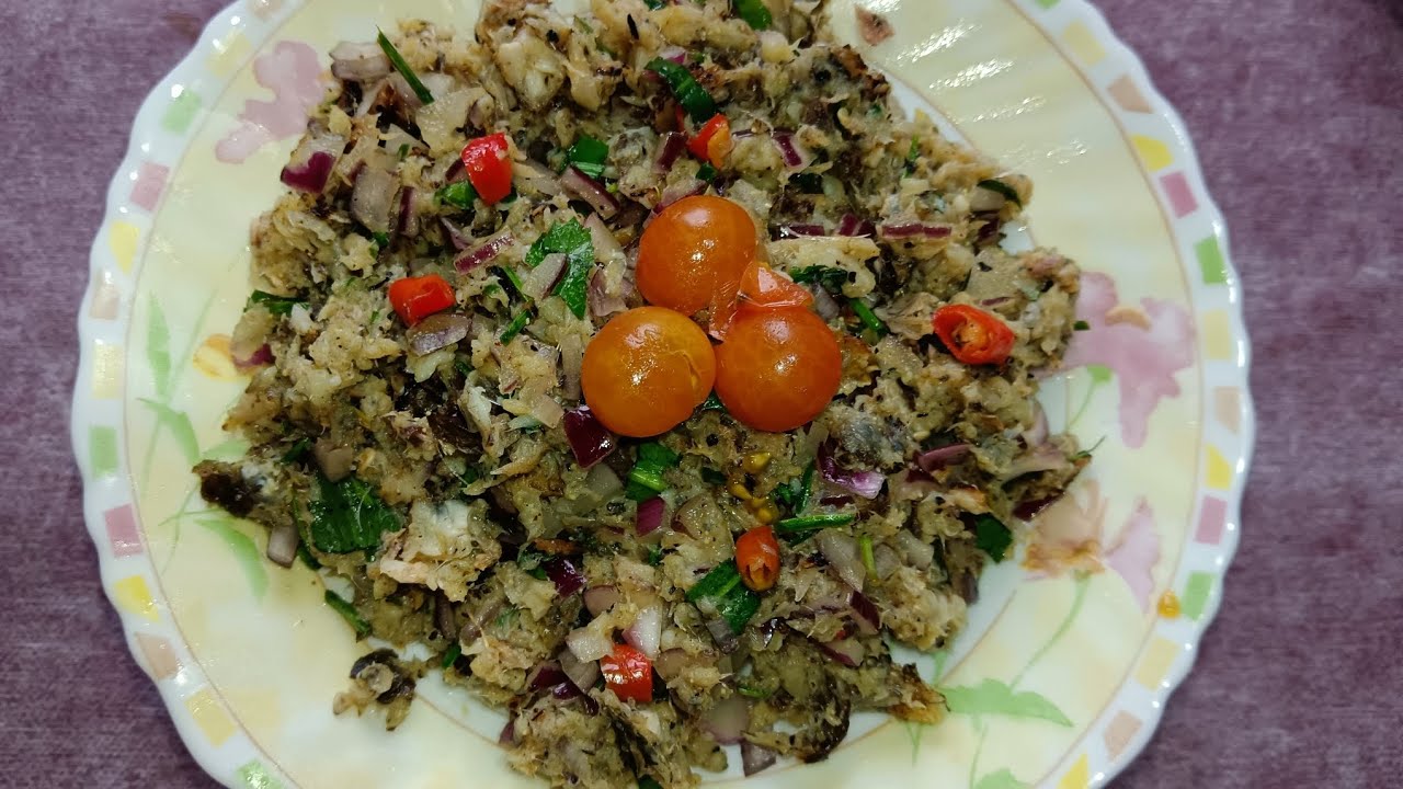 Goroi Mas Pora Pitika Recipe (Assamese) - YouTube