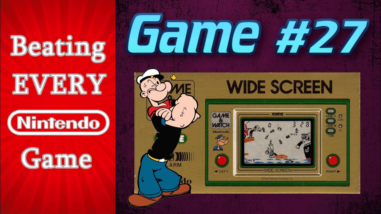 Nintendo's First Licensed Game | Game & Watch: Popeye | Beating Every ...