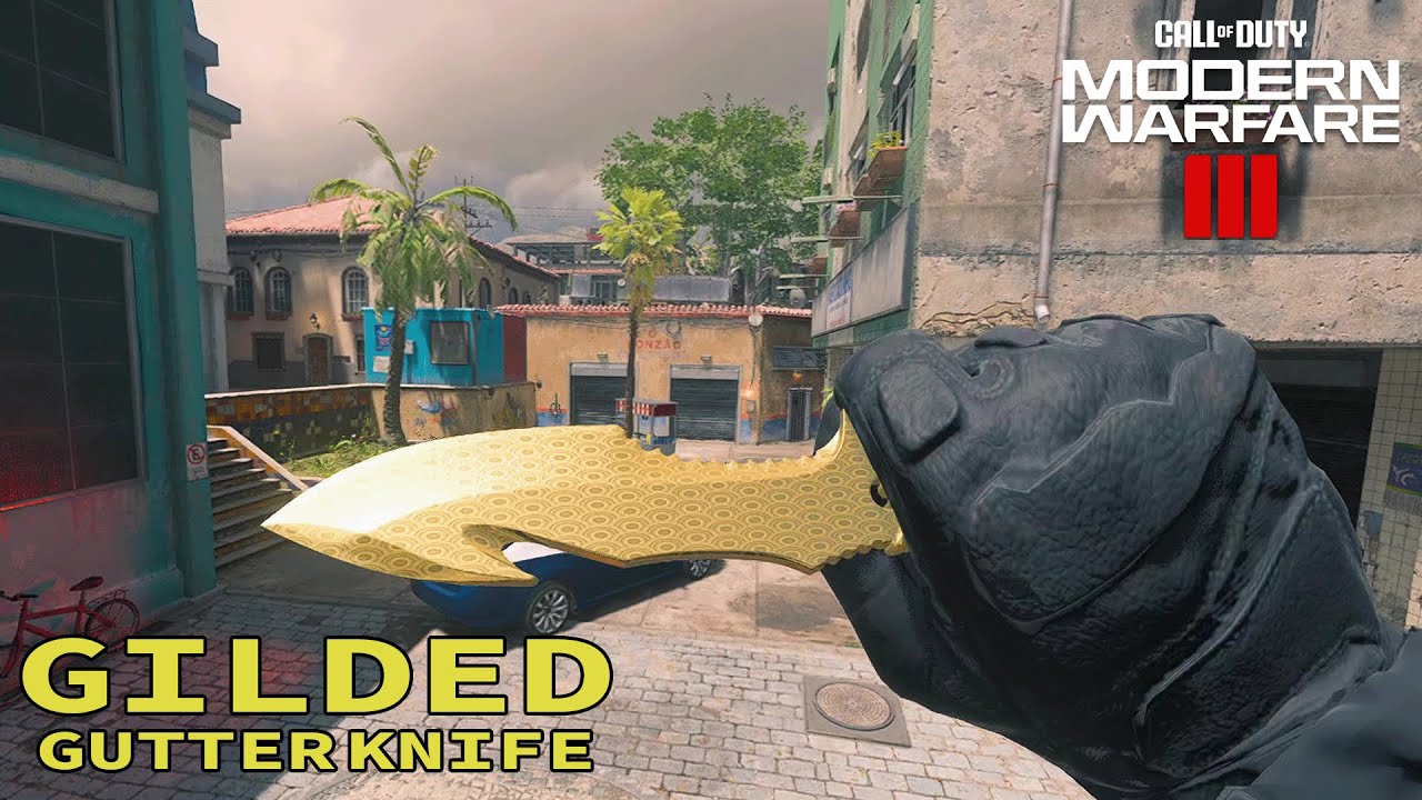 UNLOCKING GILDED ON THE GUTTER KNIFE! - COD MW3 MULTIPLAYER - YouTube
