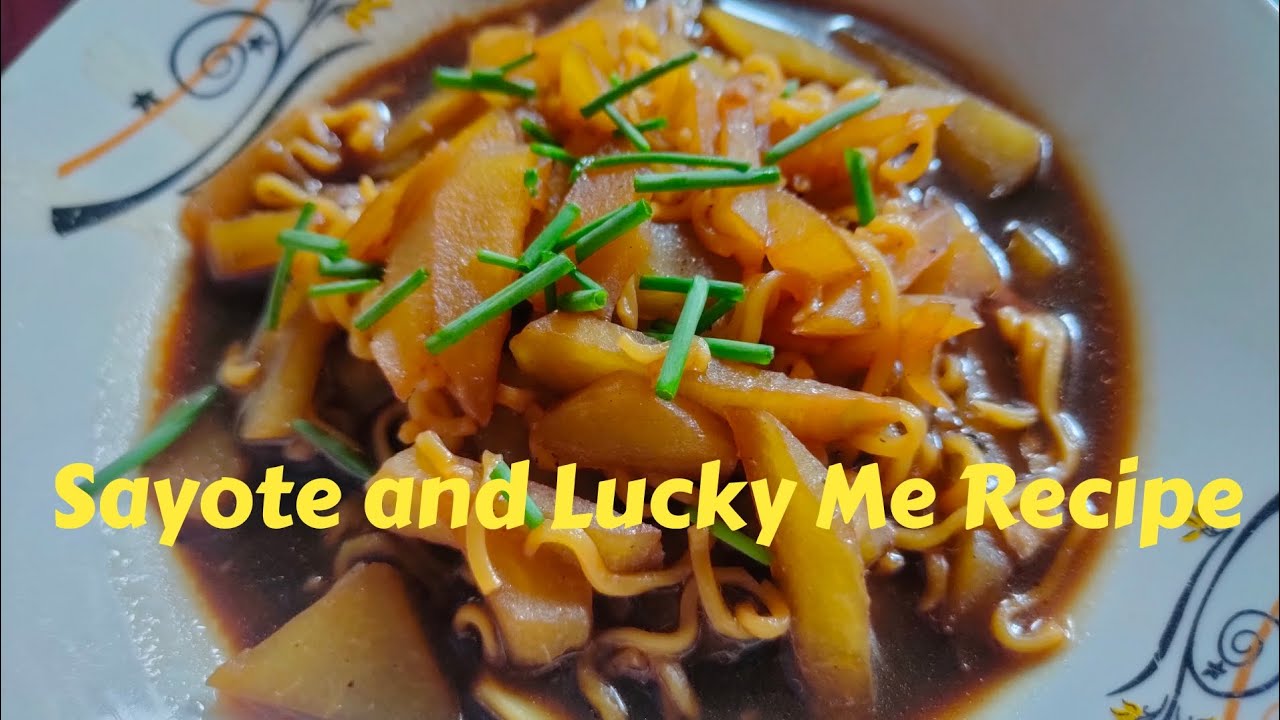 Sayote and Lucky me Recipe 🤗🤤 #cooking #recipe - YouTube