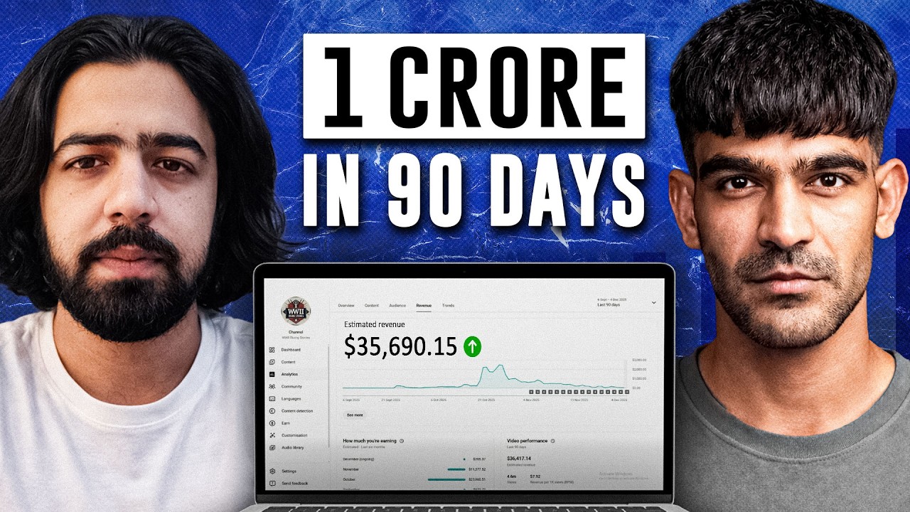 He Made 1 Crore In Just 90 Days (With AI Channel) - YouTube