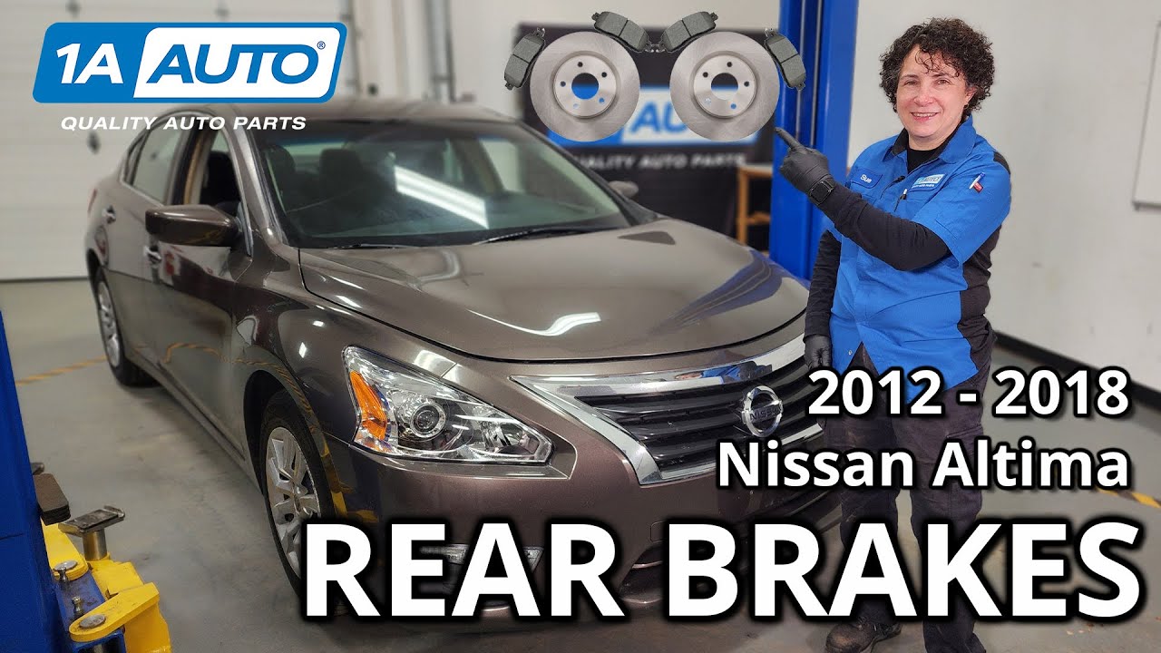 How to Replace Rear Brakes 2012-2018 Nissan Altima | 1A Auto
