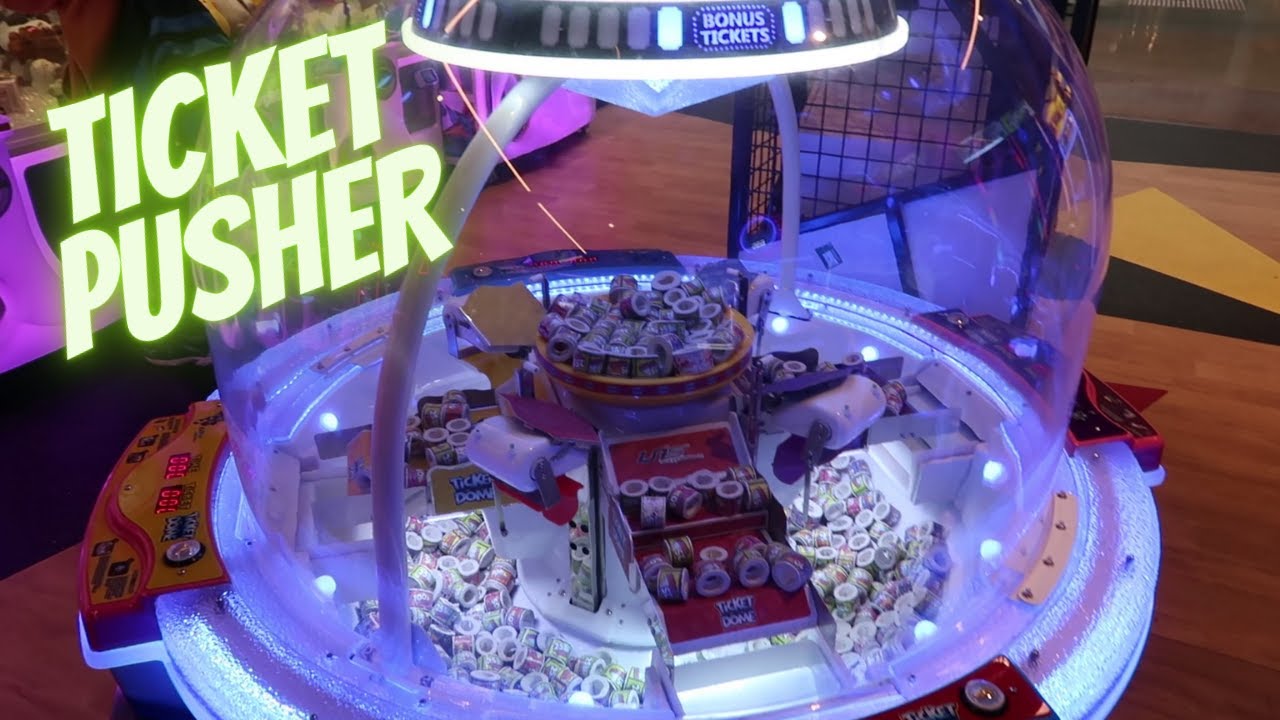 Scooping Up Tickets on TICKET DOME Ticket Pusher at Timezone, Australia ...