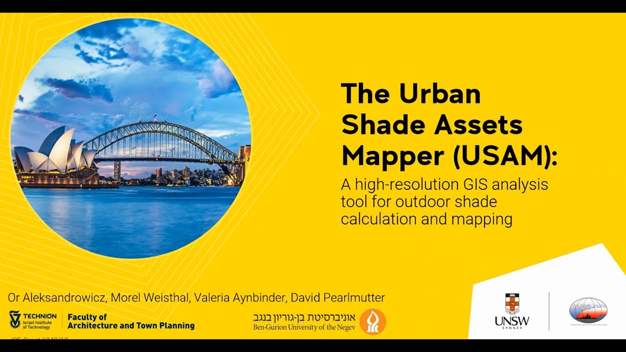 The Urban Shade Assets Mapper (USAM): A high-resolution GIS analysis ...