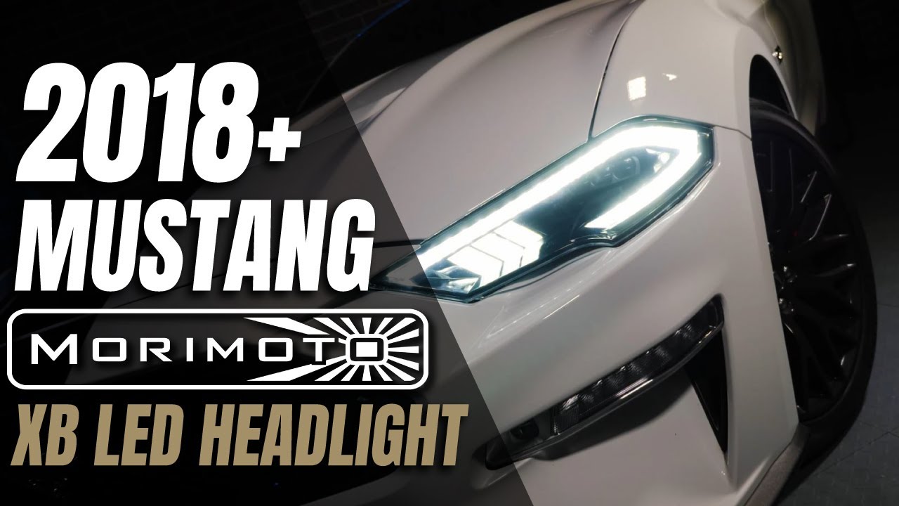 2018+ Mustang Morimoto XB LED Projector Headlights By Morimoto - YouTube
