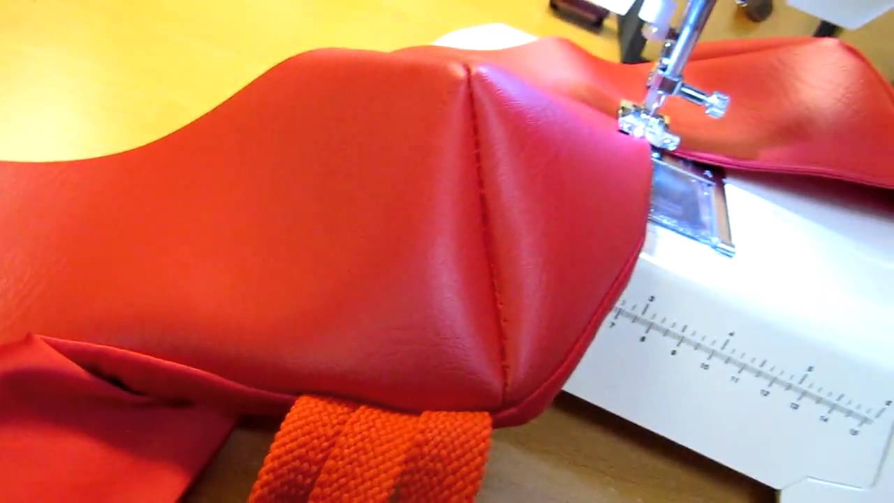 RED VINYL ROJO VYNIL ROUGE SEXY TOP - Dress is not done. - YouTube