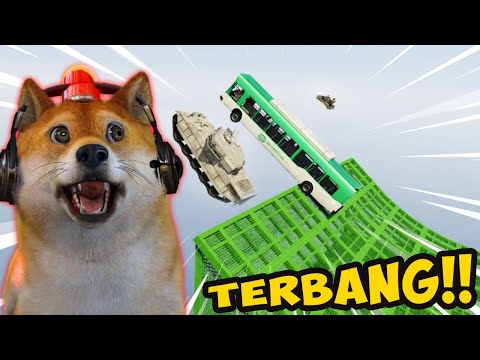 EXPERIMENT TERJUN BEBAS DENGAN BERBAGI JENIS MOBIL!!! - GTA 5 Mod Indonesia