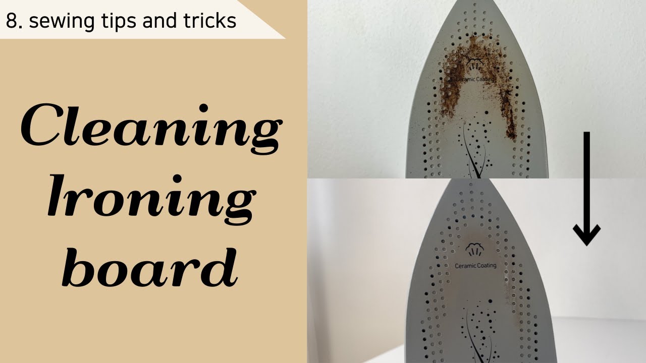 Simple and easy way to clean the iron boardㅣBasic sewing tips for ...