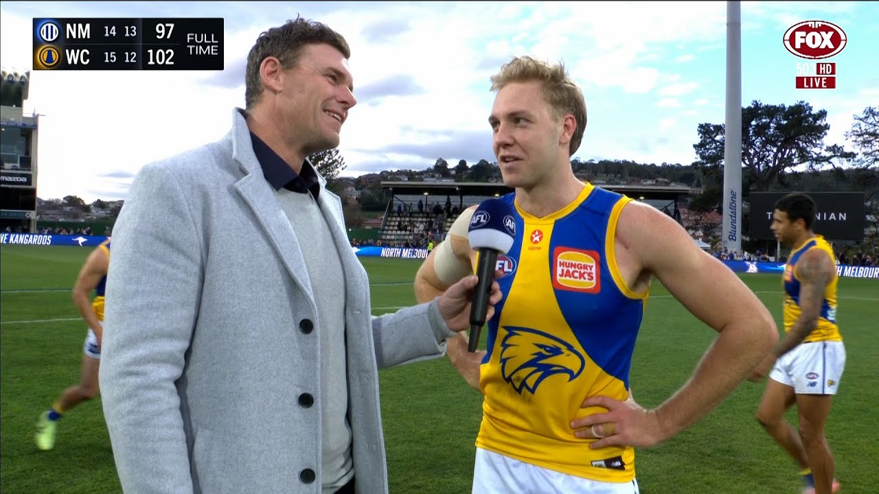 Allen post-match v Roos - YouTube