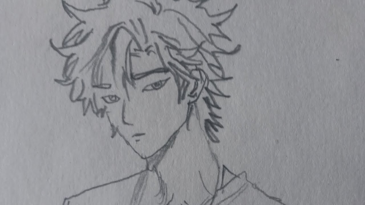 Easy anime drawing - YouTube