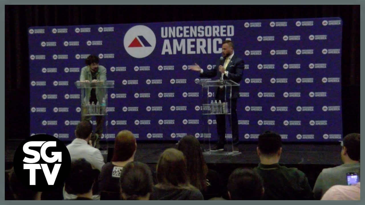 Uncensored America hosts debate after filing lawsuit against USC - YouTube