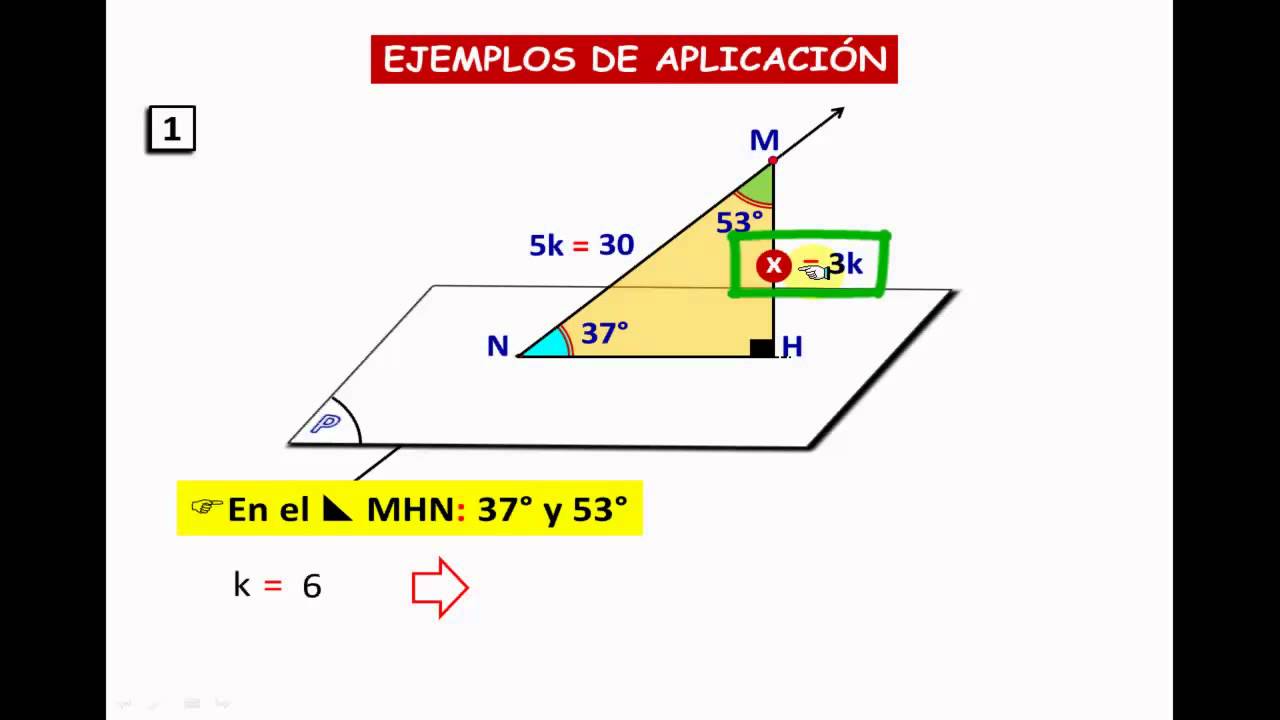 ÁNGULO ENTRE RECTA Y PLANO - YouTube