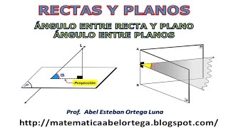 Cálculo del ángulo que forma un plano con los planos de... | Doovi