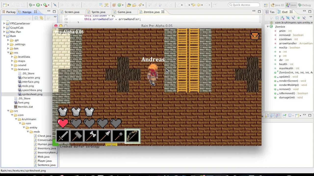 Java 2d Game Pre-alpha 0.06 - Youtube
