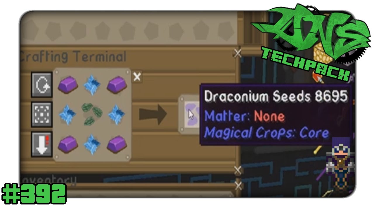 Minecraft DNS Techpack #392 Draconium Seeds (Magical Crops: Core) - YouTube