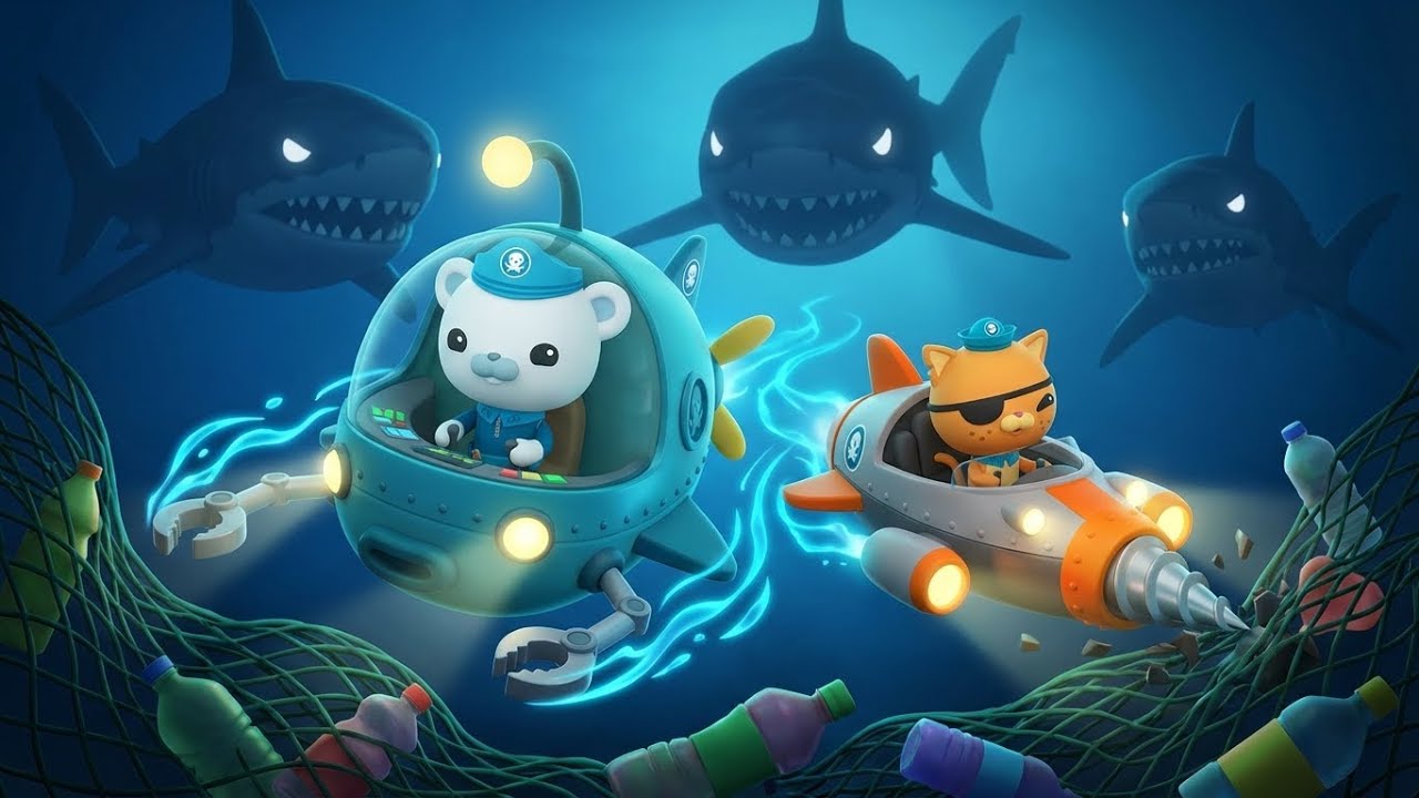 Migration of the Titans! 🗺️ Octonauts Giant Megalodon Rescue & Deep Sea ...