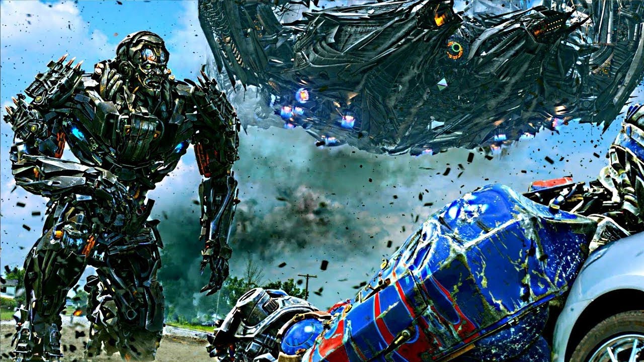 Transformers : Age of Extinction (2014) Optimus Prime vs Galvatron ...