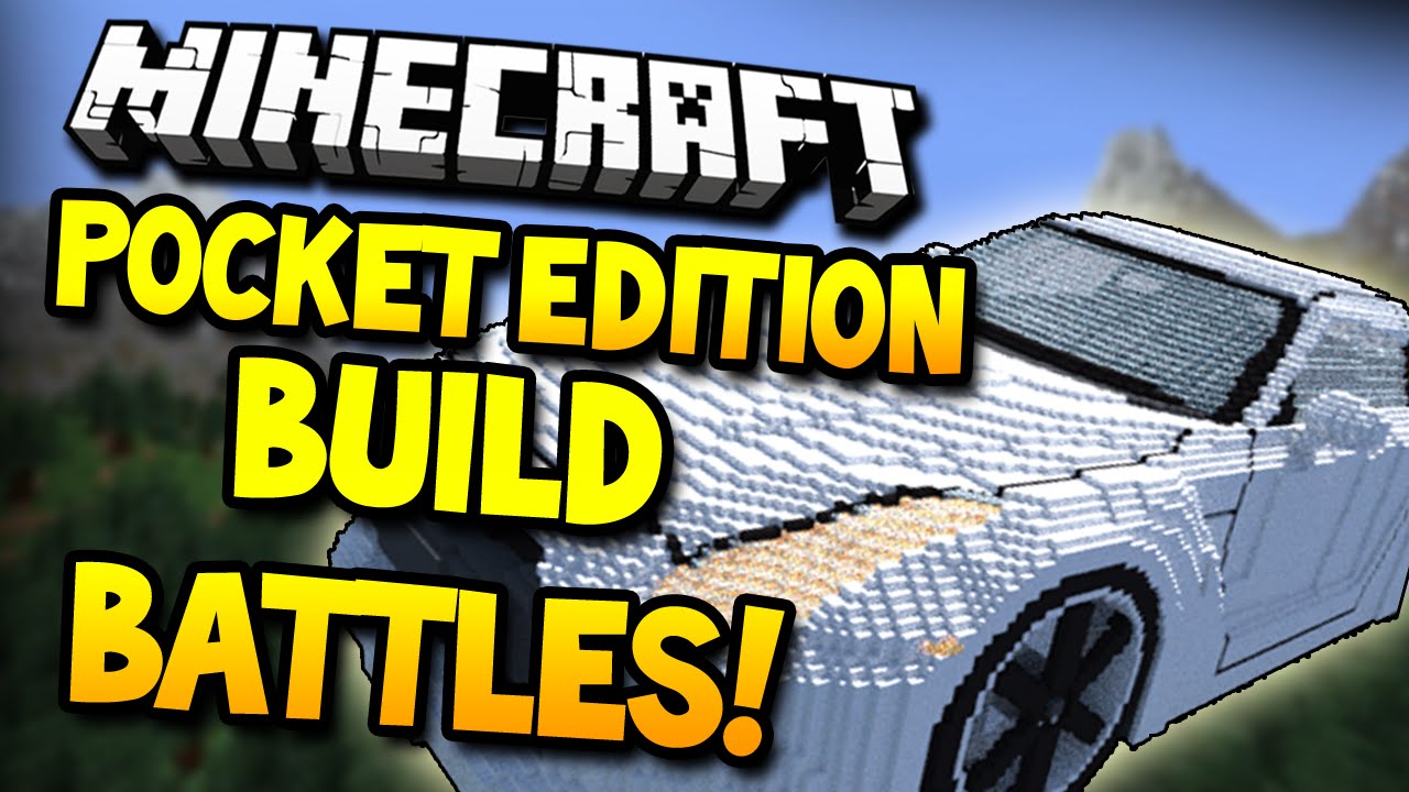 BUILD BATTLES! - Build Wars MiniGame! (Minecraft Pocket Edition) - YouTube