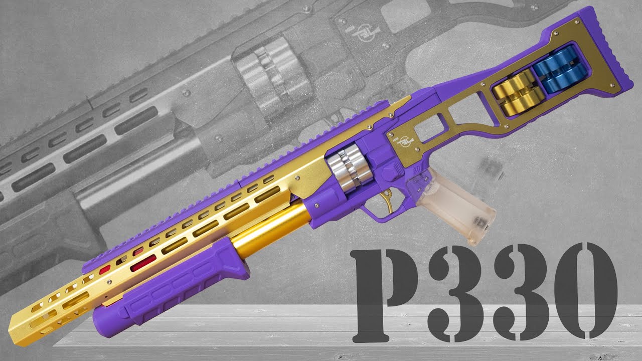 Nerf 三莱P330测评 Revolver blaster P330 review - YouTube