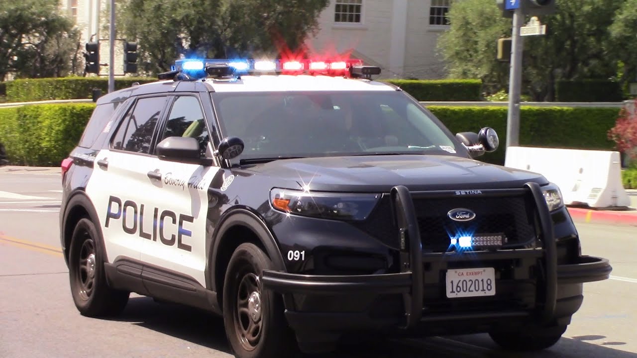 Beverly Hills Police NEW Ford Explorer Responding Code 3 - YouTube