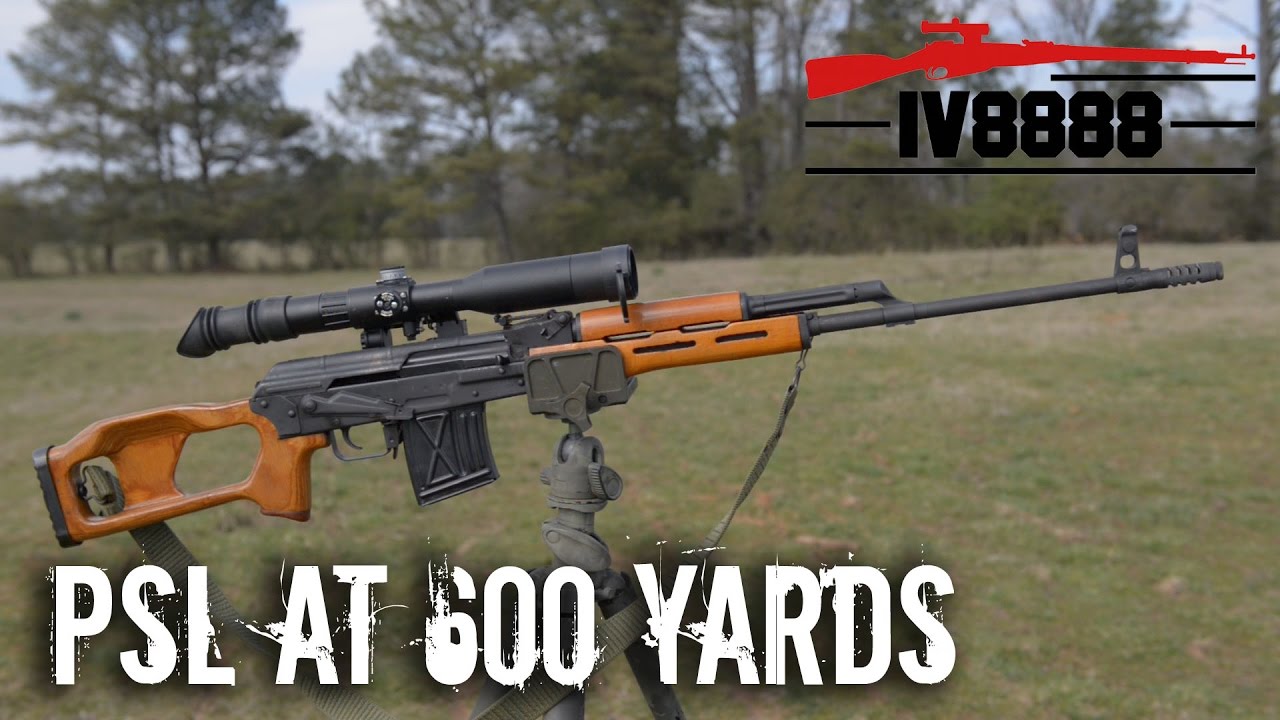 Romanian PSL at 600 Yards - YouTube