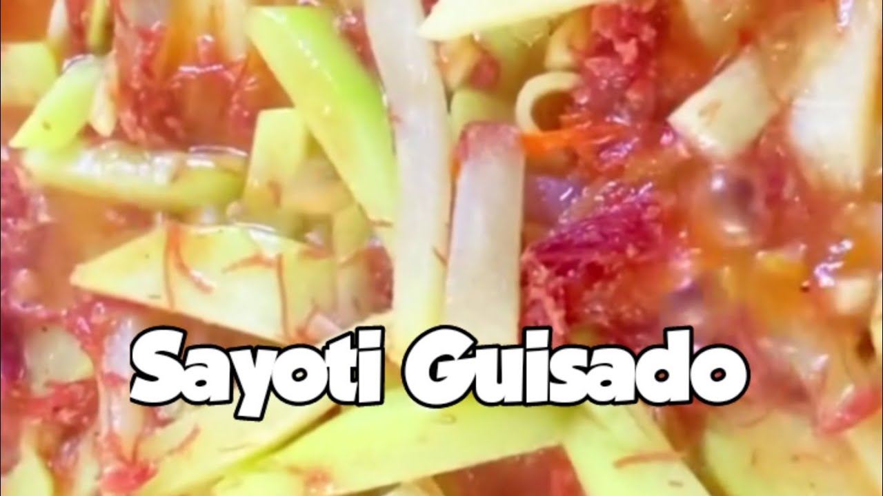Sayoti Guisado with Corn Beef - YouTube