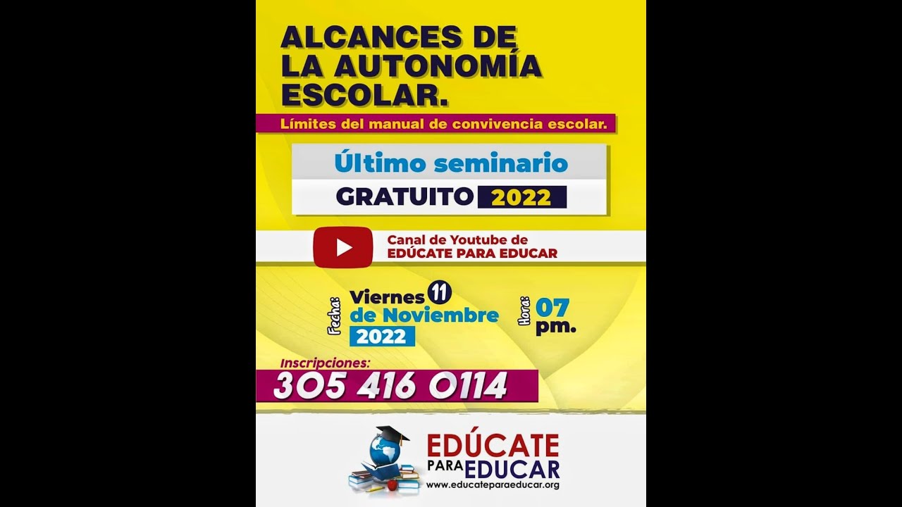 CUARTO SEMINARIO --- ALCANCES DE LA AUTONOMIA ESCOLAR - YouTube