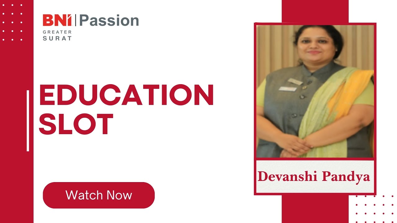 Education Slot By Devanshi Pandya - YouTube