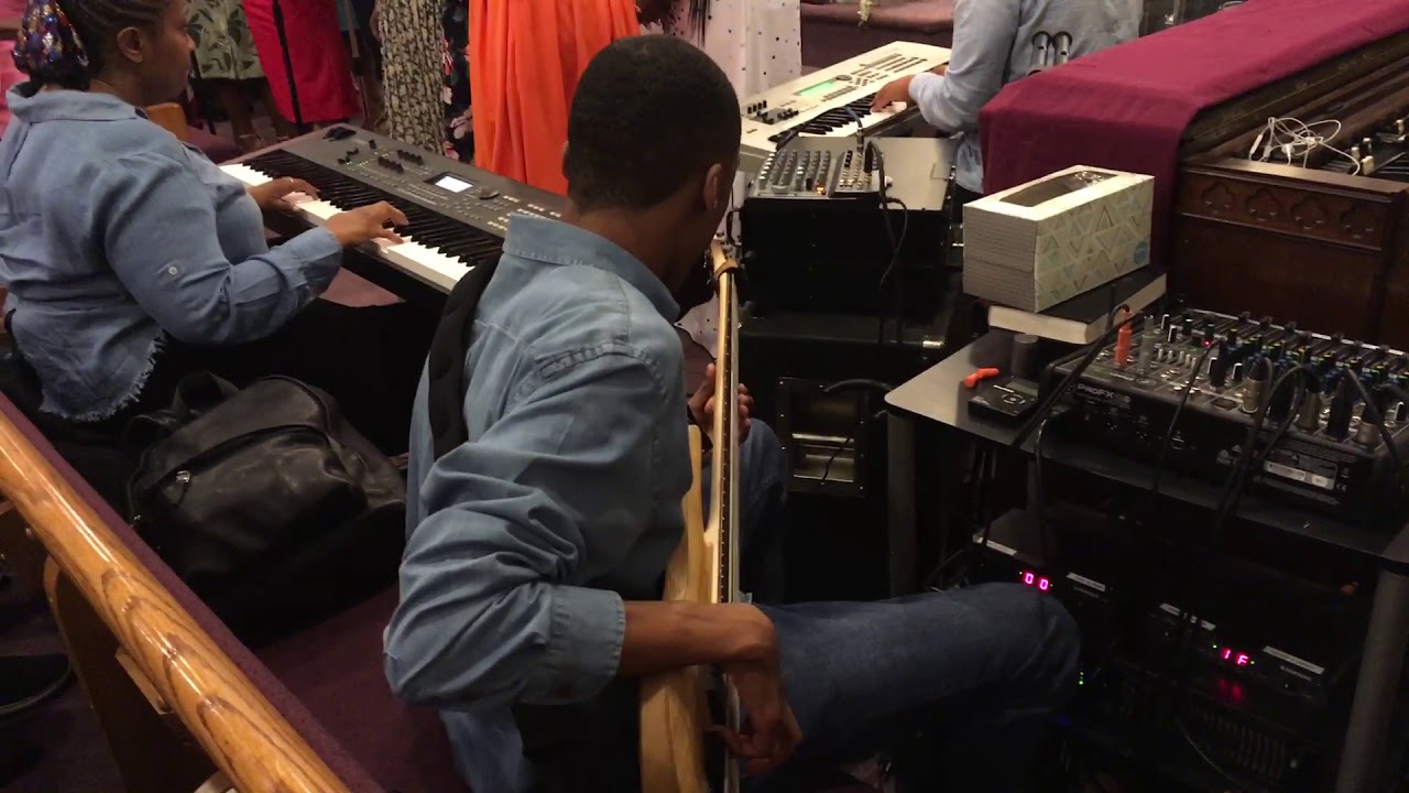 Micah Davis Jr. on Bass with The Y.E.S.S Choir in Concert - The Blood ...