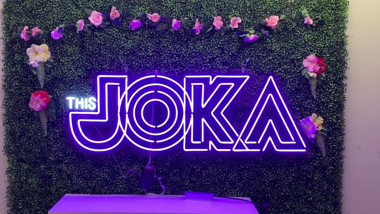 JOKA custom LED sign - YouTube