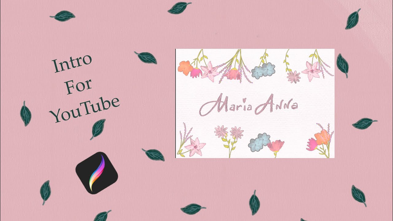 How To Make Youtube Intro Using Procreate Youtube