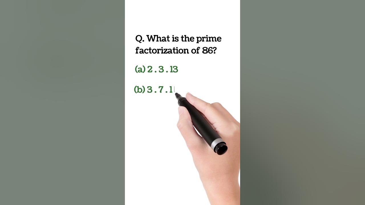 Prime Factorization of 86 - YouTube