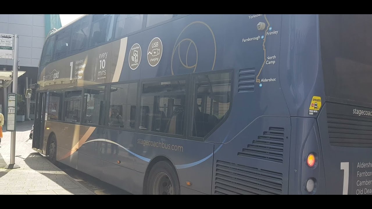 Here is the stagecoach Gold 10766 on the number 1 in Camberley Tuesday ...