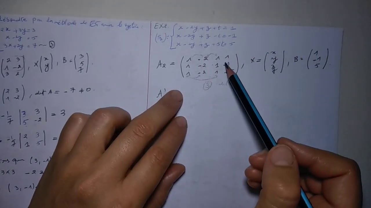Exercice 4.2. Résolution d'un système linéaire par la méthode de Cramer ...