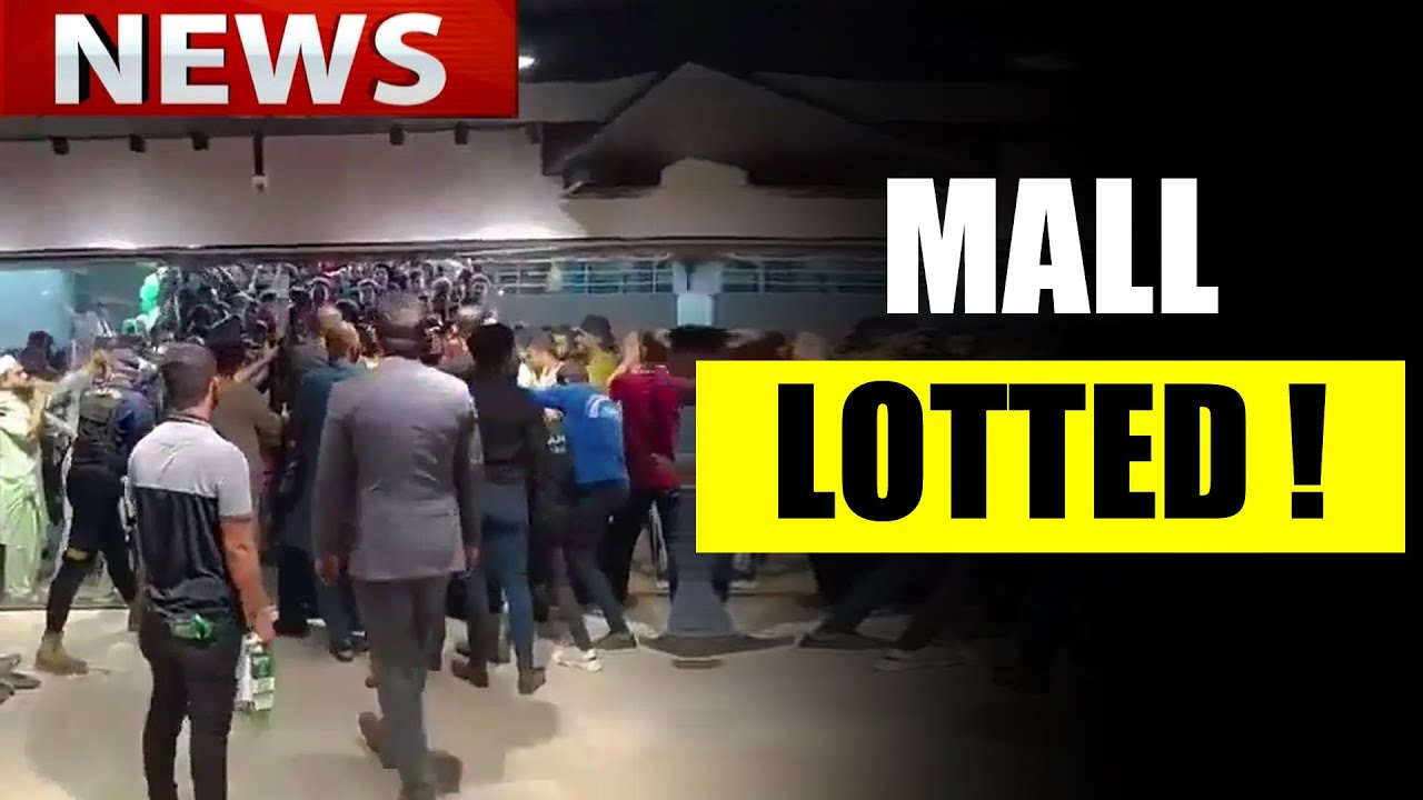 Newly Inaugurated Dream Bazaar Mall Looted on its Opening Day - YouTube