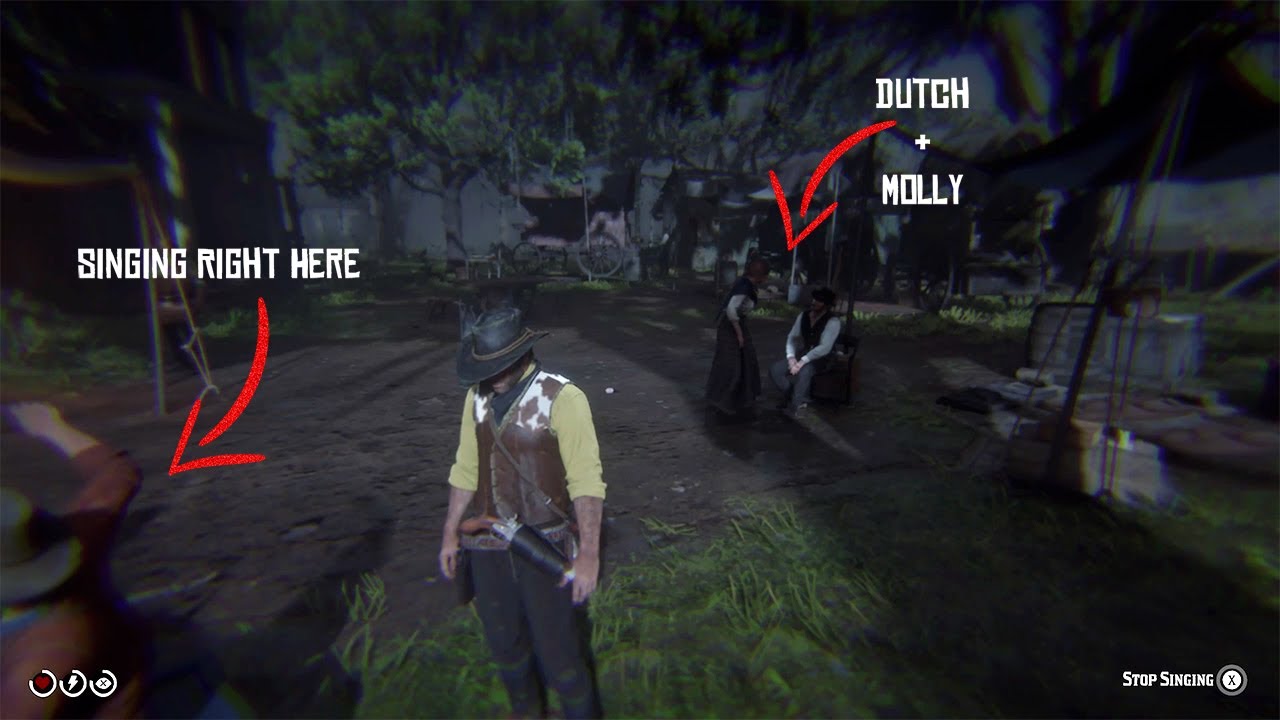 Molly Screaming at Dutch While Everyone Else Sings | Red Dead ...