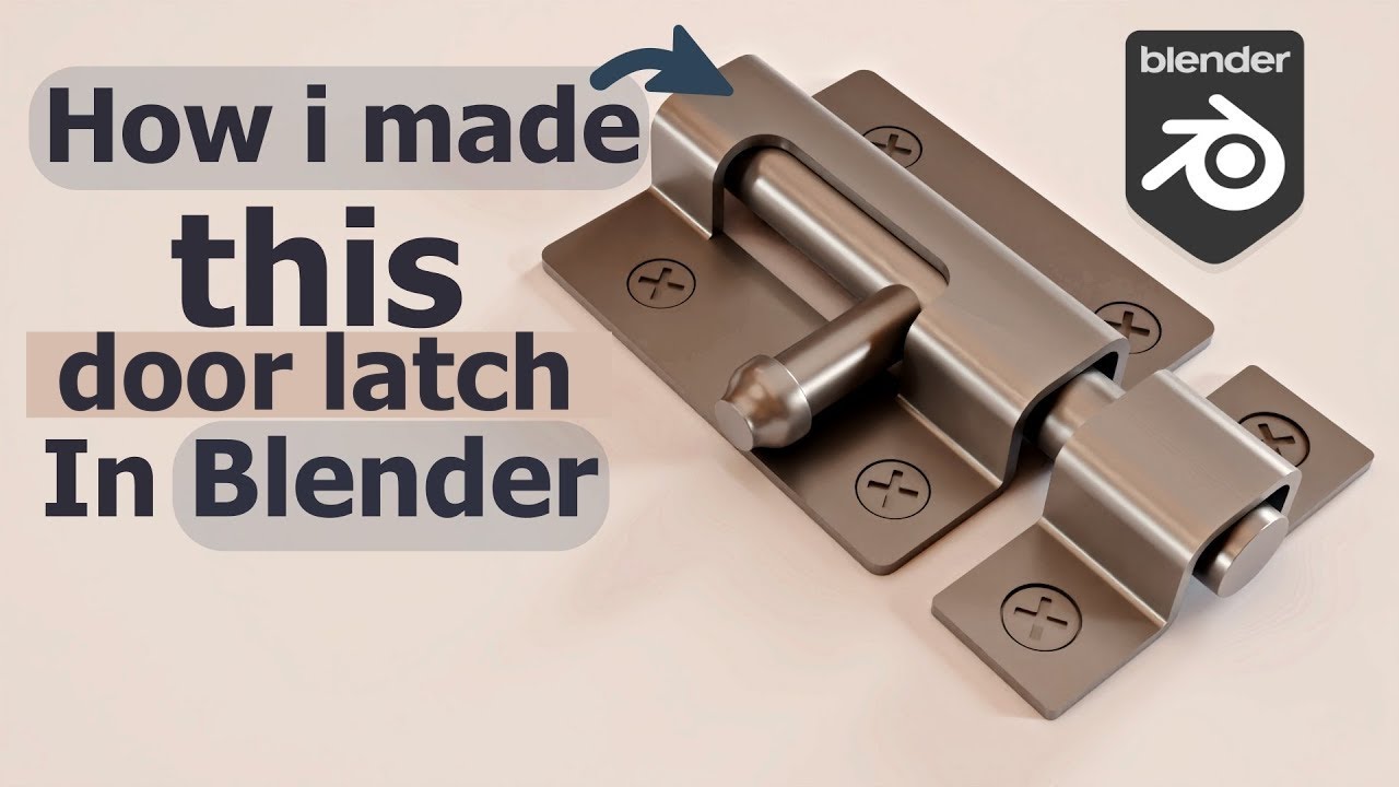 How to make a 3d stainless door latch| Beginner Tutorial | - YouTube