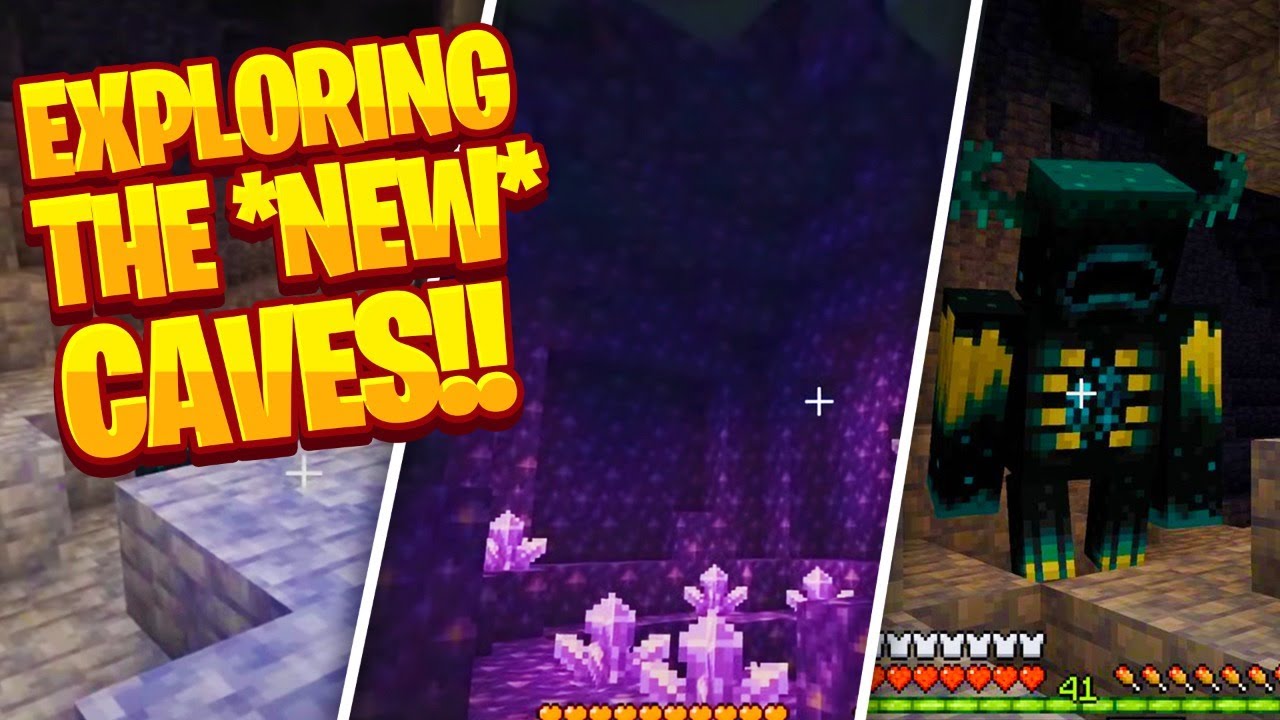 Exploring The NEW Minecraft UPDATE | New Cave UPDATE Live - YouTube
