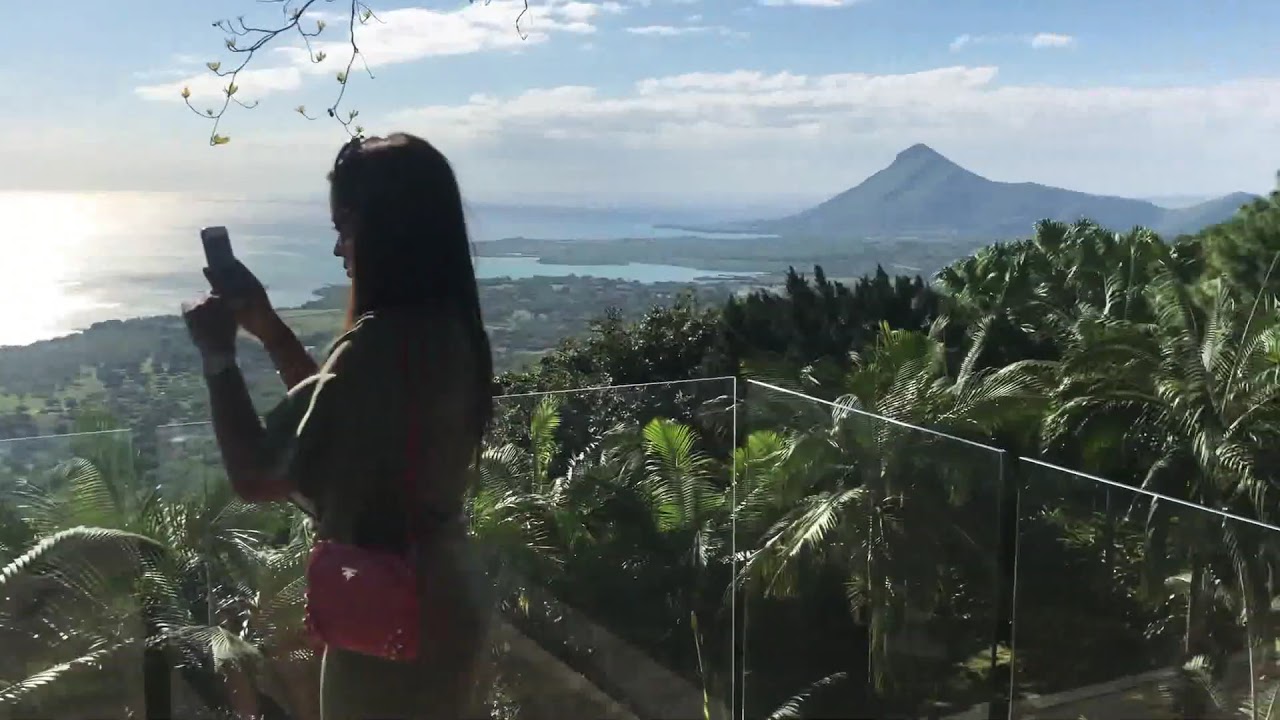 The nice View from the Chamarel restaurant , Mauritius - YouTube