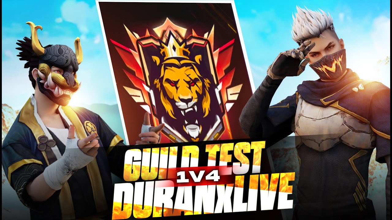1v4/1v6 Guild Test Free Fire Hard Testing | FF LIVE GUILD TEST ...