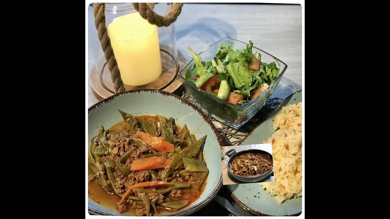 Grüne Bohnen mit Hackfleisch I Einfach und Sehr Lecker - YouTube