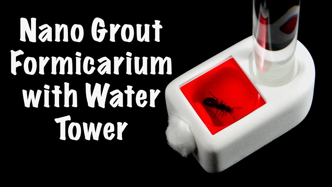 Nano Grout Formicarium with Water Tower - How to set up. - YouTube