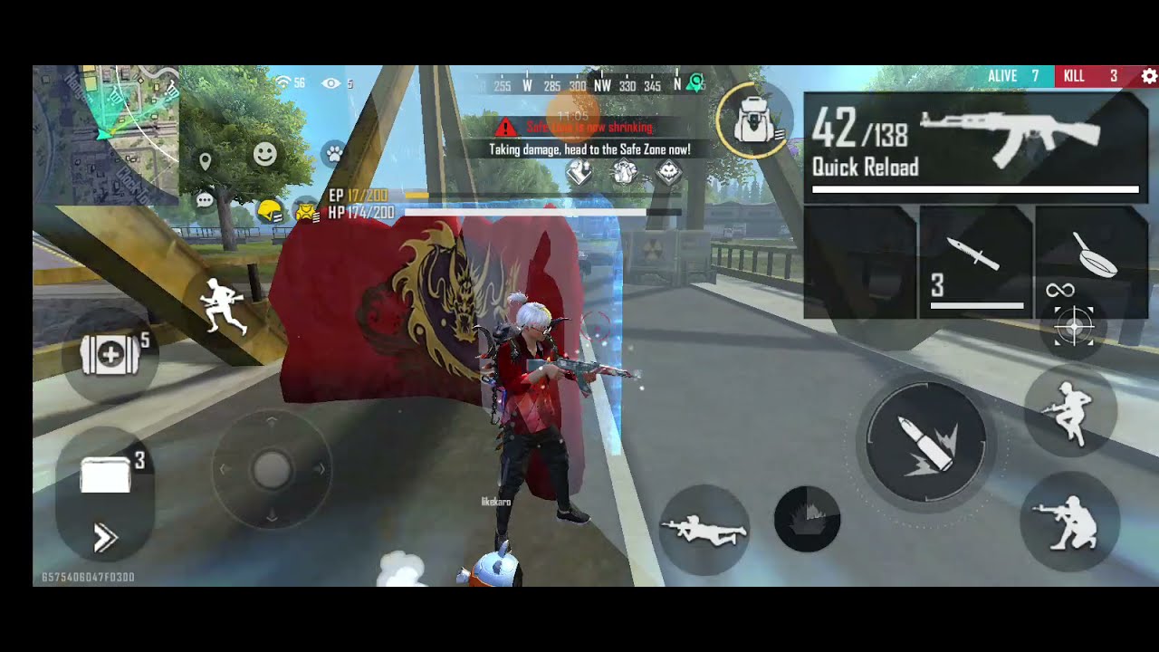 Only Ak47 Challenge// Best AR Gun//In free fire// GN GAMING - YouTube
