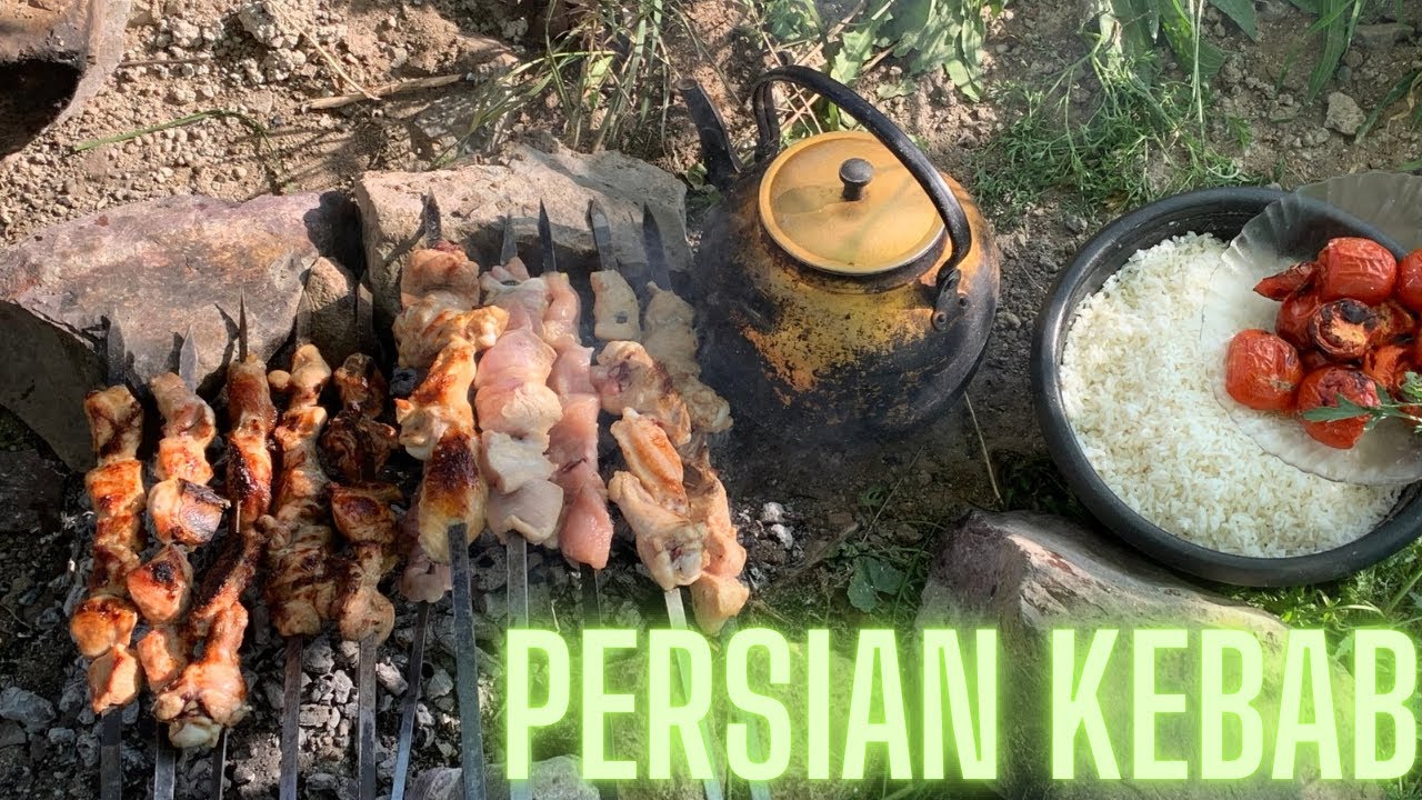 Making Persian Kebab in the Heart of Nature! 🔥🌿 A Delicious Outdoor ...