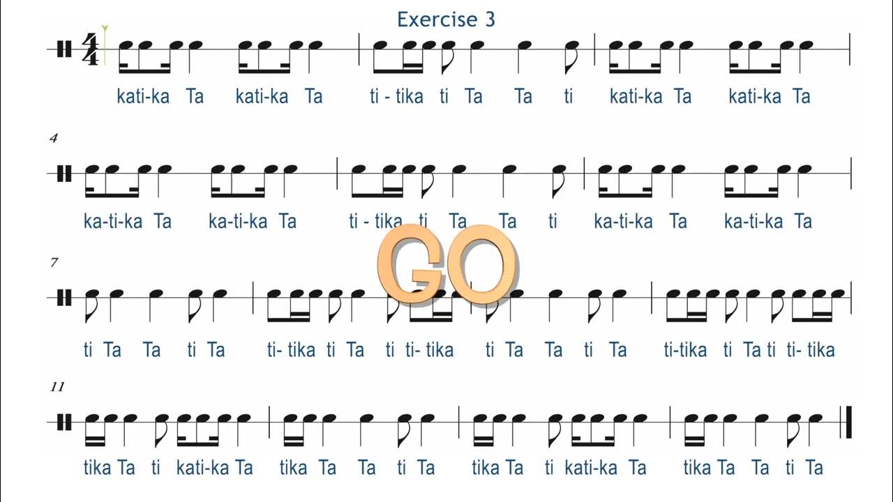 SYNCOPATION RHYTHM EXERCISE FOR INTERMEDIATE SIGHT READING (Part 1) #musiclessons - YouTube