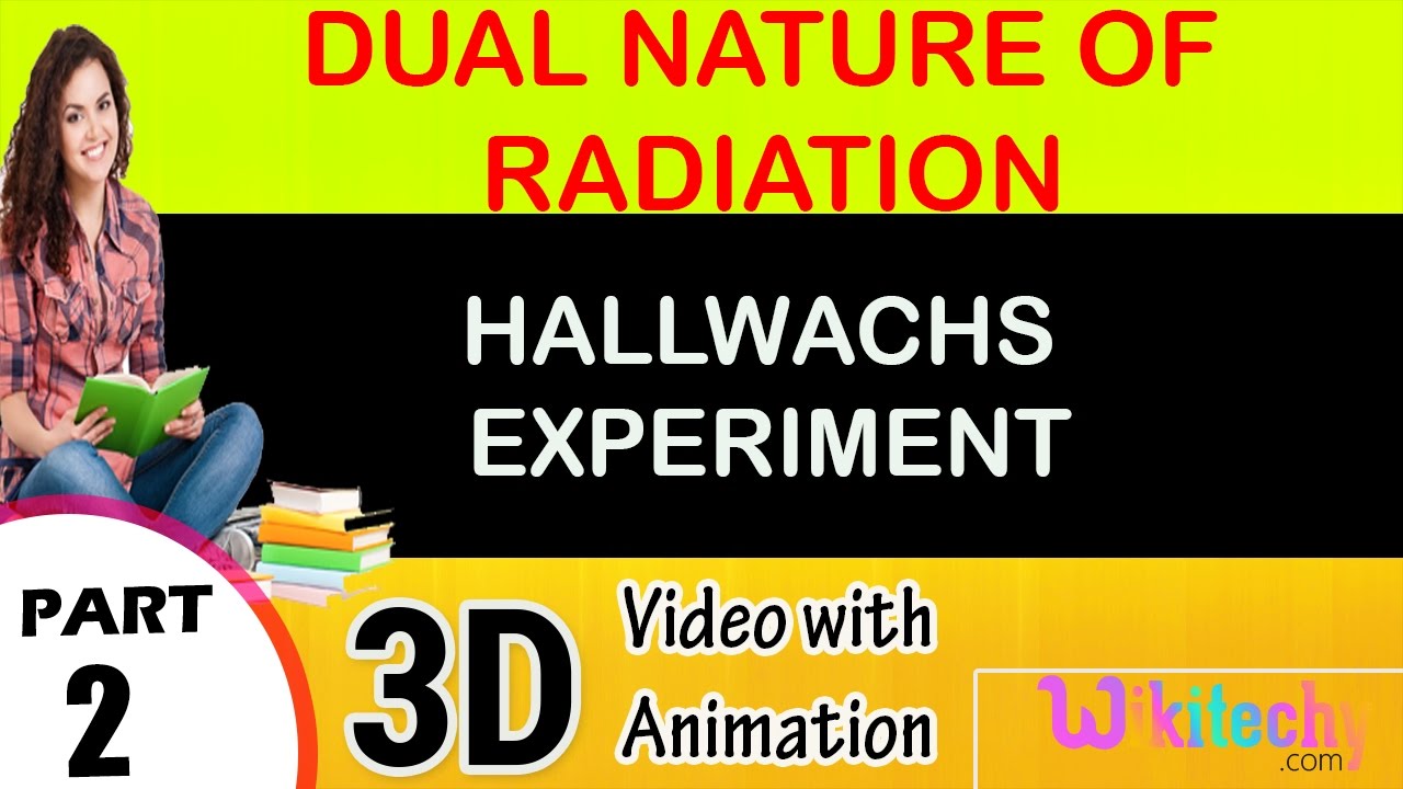Hallwachs experiment| Dual Nature of Radiation|class 12 physics subject ...