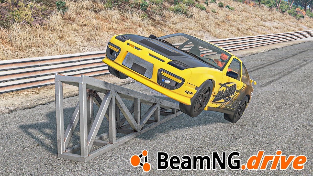 Satisfying Rollover Crashes #10 - BeamNG Drive - YouTube