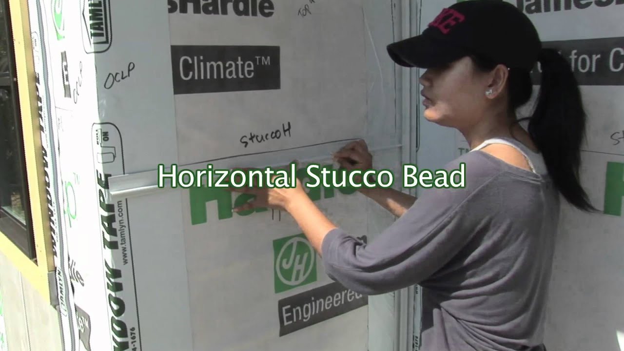 Stucco Bead Horizontal - YouTube