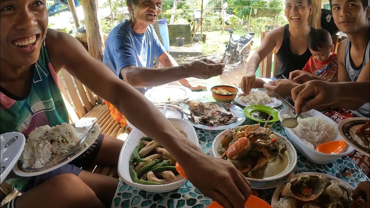 P2.catchNcook! kuray at alimango sa gata with bangus okra at talong ...